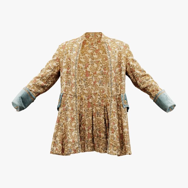 3D Flower Jacket model - TurboSquid 1850662