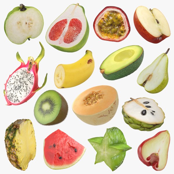 Half Fruit Collection 2 3D model - TurboSquid 1953226