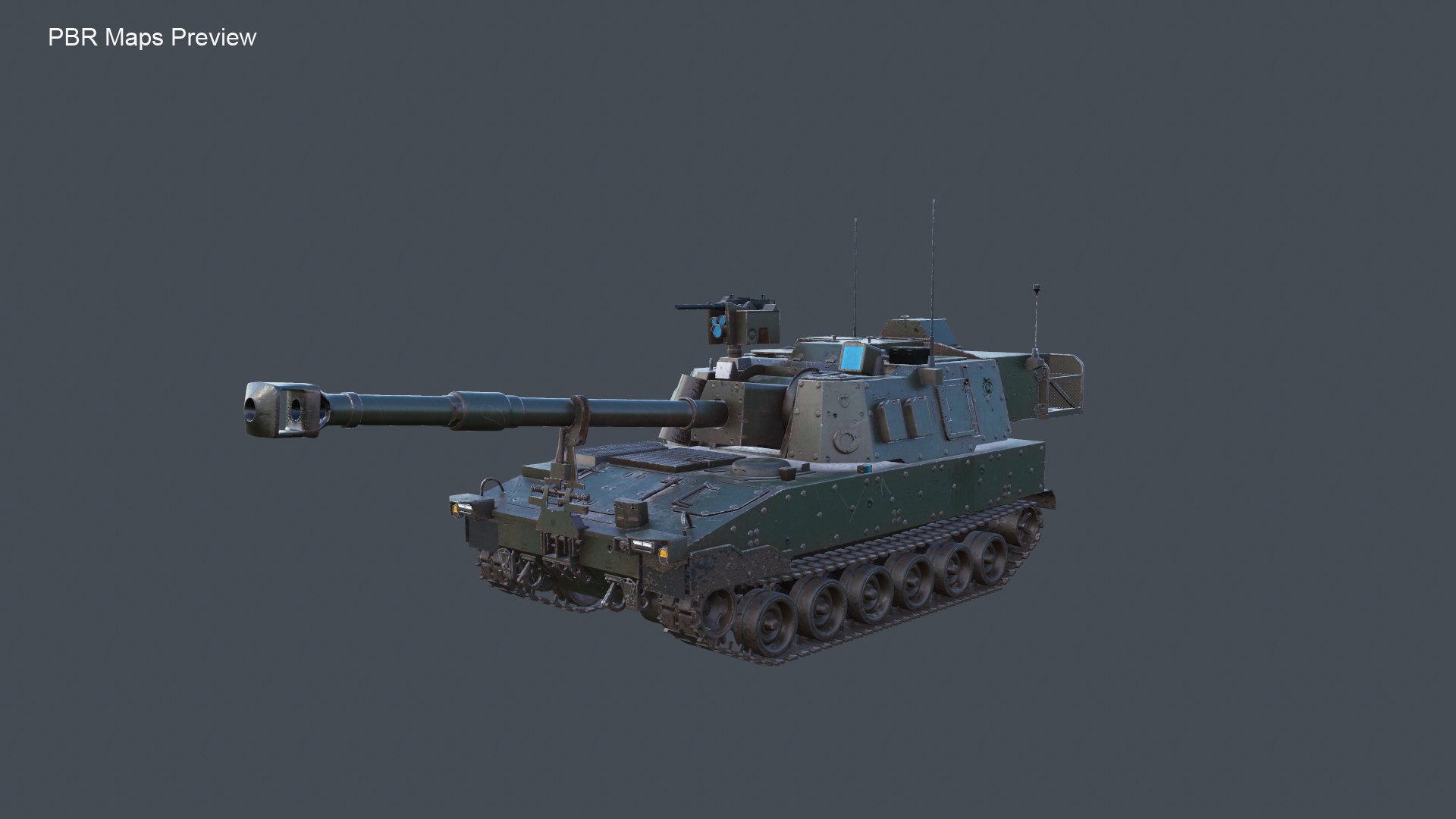 M109A7 Paladin Howitzer Battle Wear 3D Model - TurboSquid 2008600