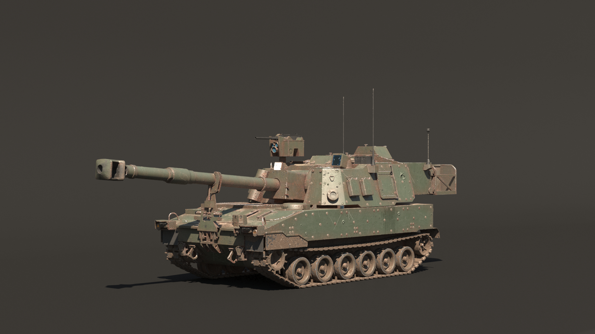 M109A7 Paladin Howitzer Battle Wear 3D Model - TurboSquid 2008600