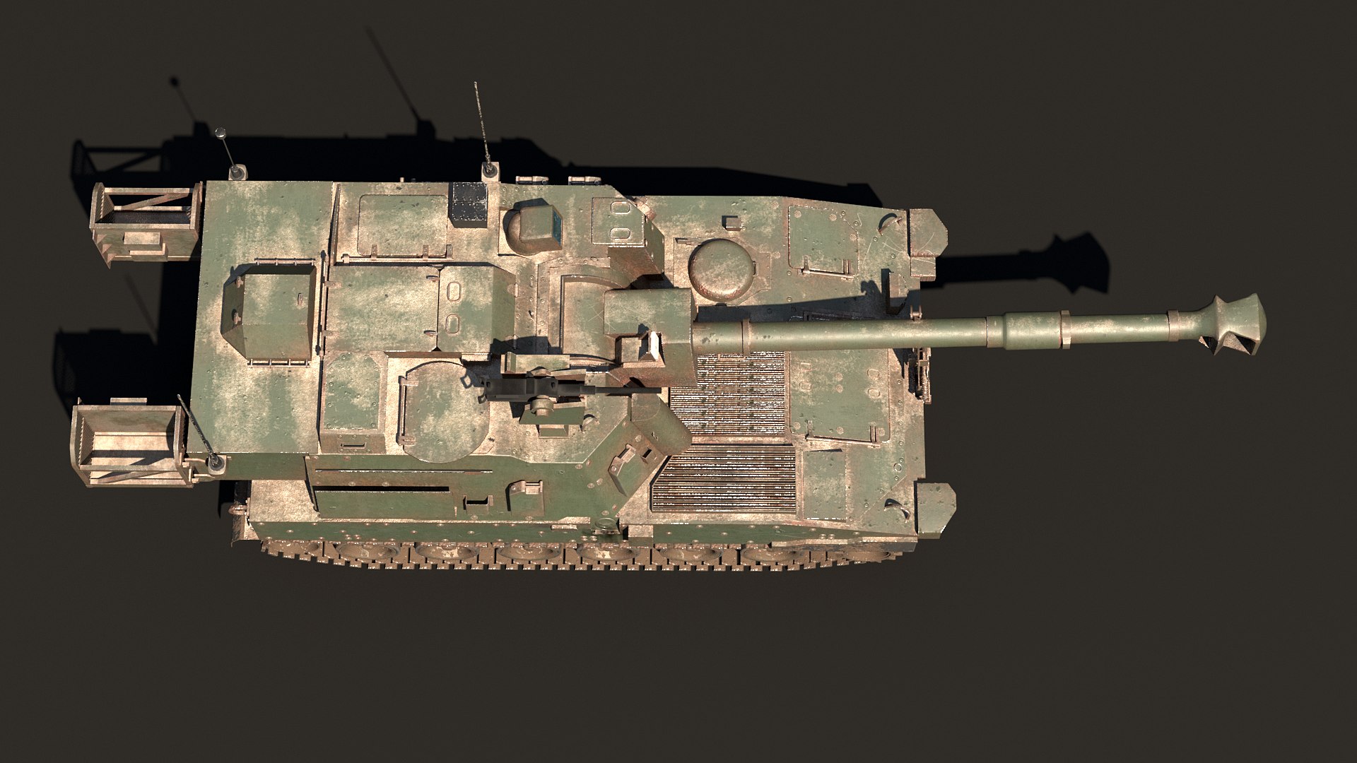 M109A7 Paladin Howitzer Battle Wear 3D Model - TurboSquid 2008600