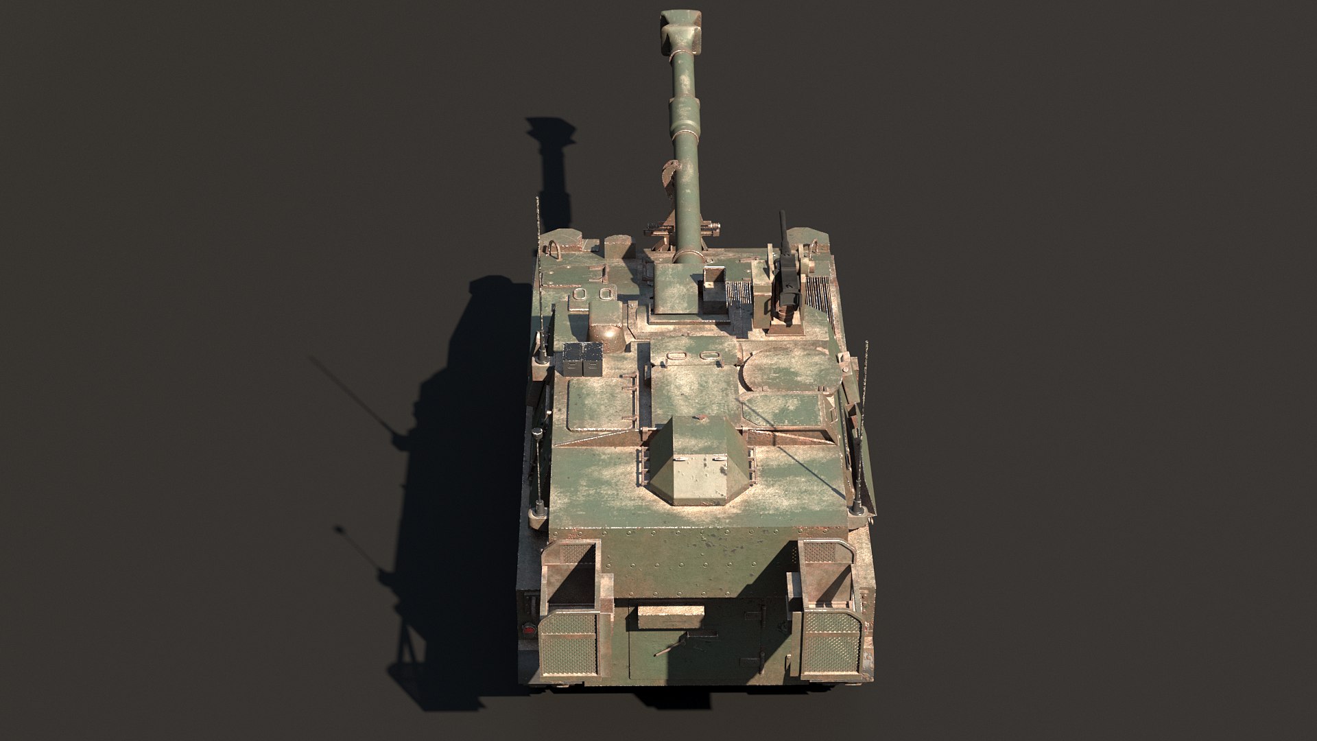 M109A7 Paladin Howitzer Battle Wear 3D Model - TurboSquid 2008600