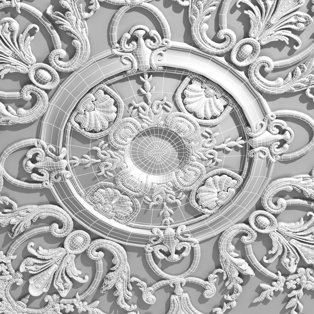 Ceiling Rosette Obj