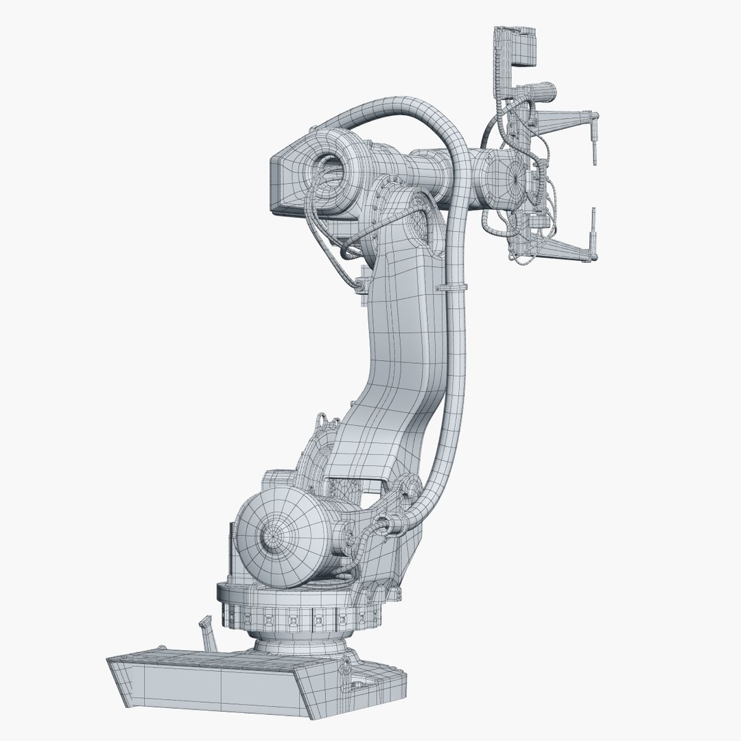 3d 3ds robot modeled