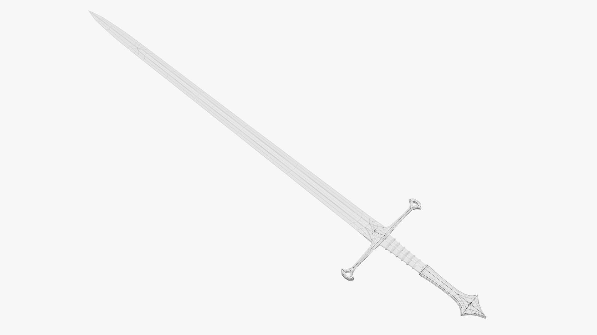 3D Medieval Sword Model - TurboSquid 1901598