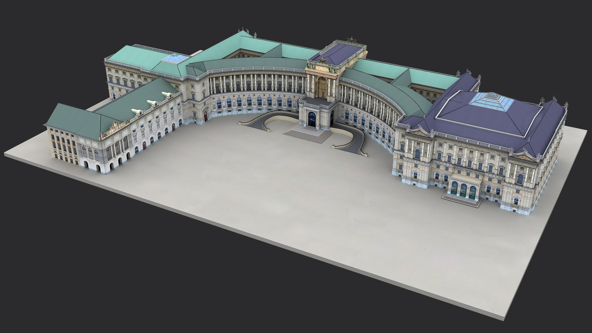 Hofburg Imperial Palace Vienna 3D Model - TurboSquid 2196384