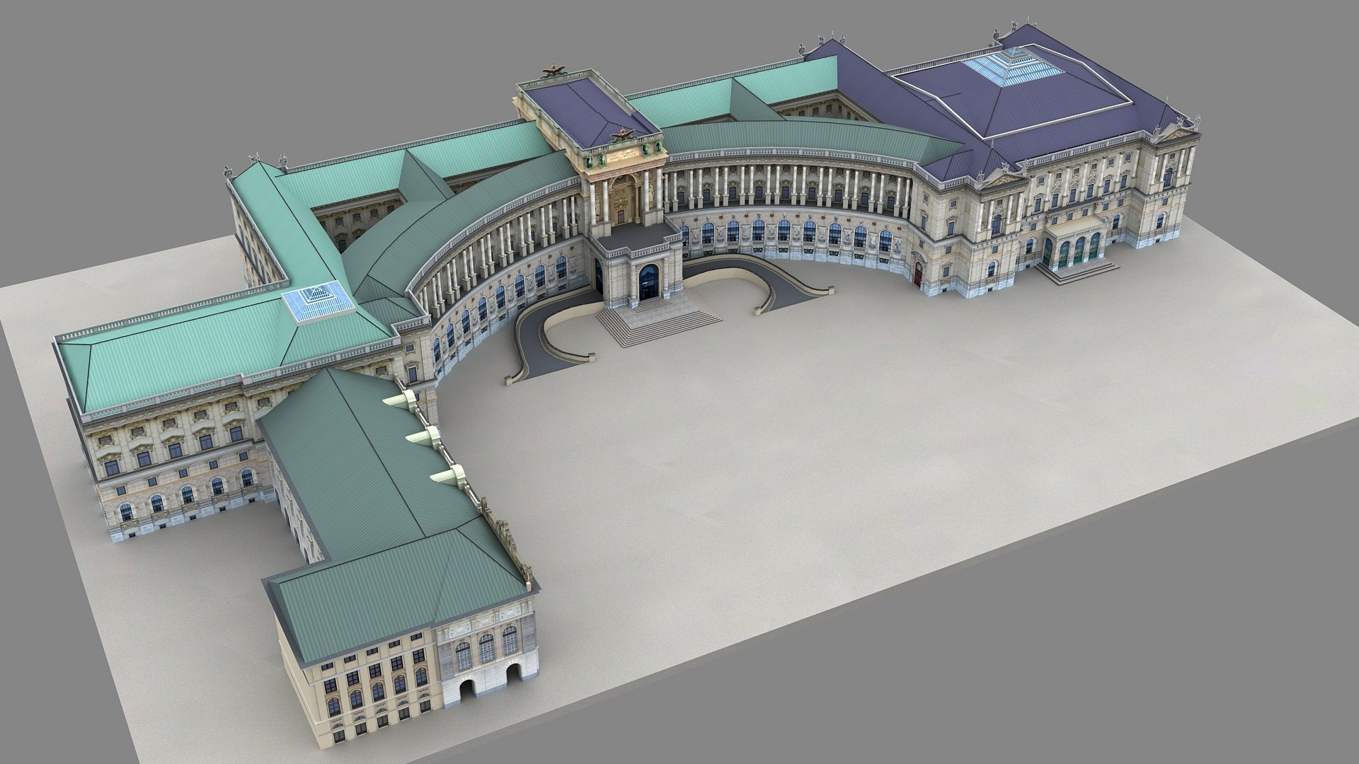 Hofburg Imperial Palace Vienna 3D Model - TurboSquid 2196384