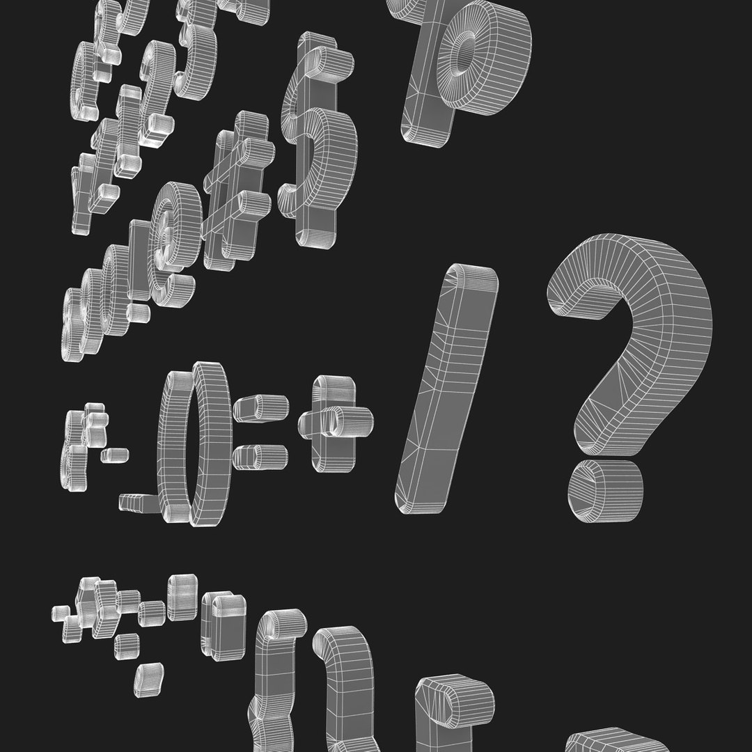 Font Comic Sans Ms 3d Model