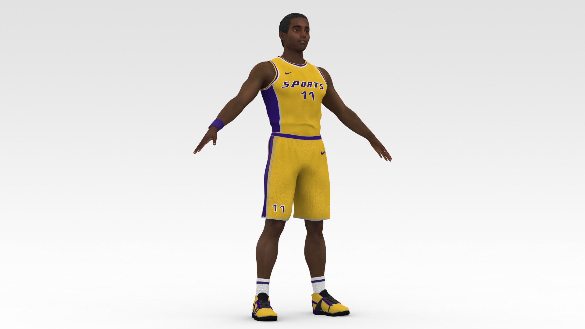 Basketball Player Yellow Player 02 Model - TurboSquid 1771268
