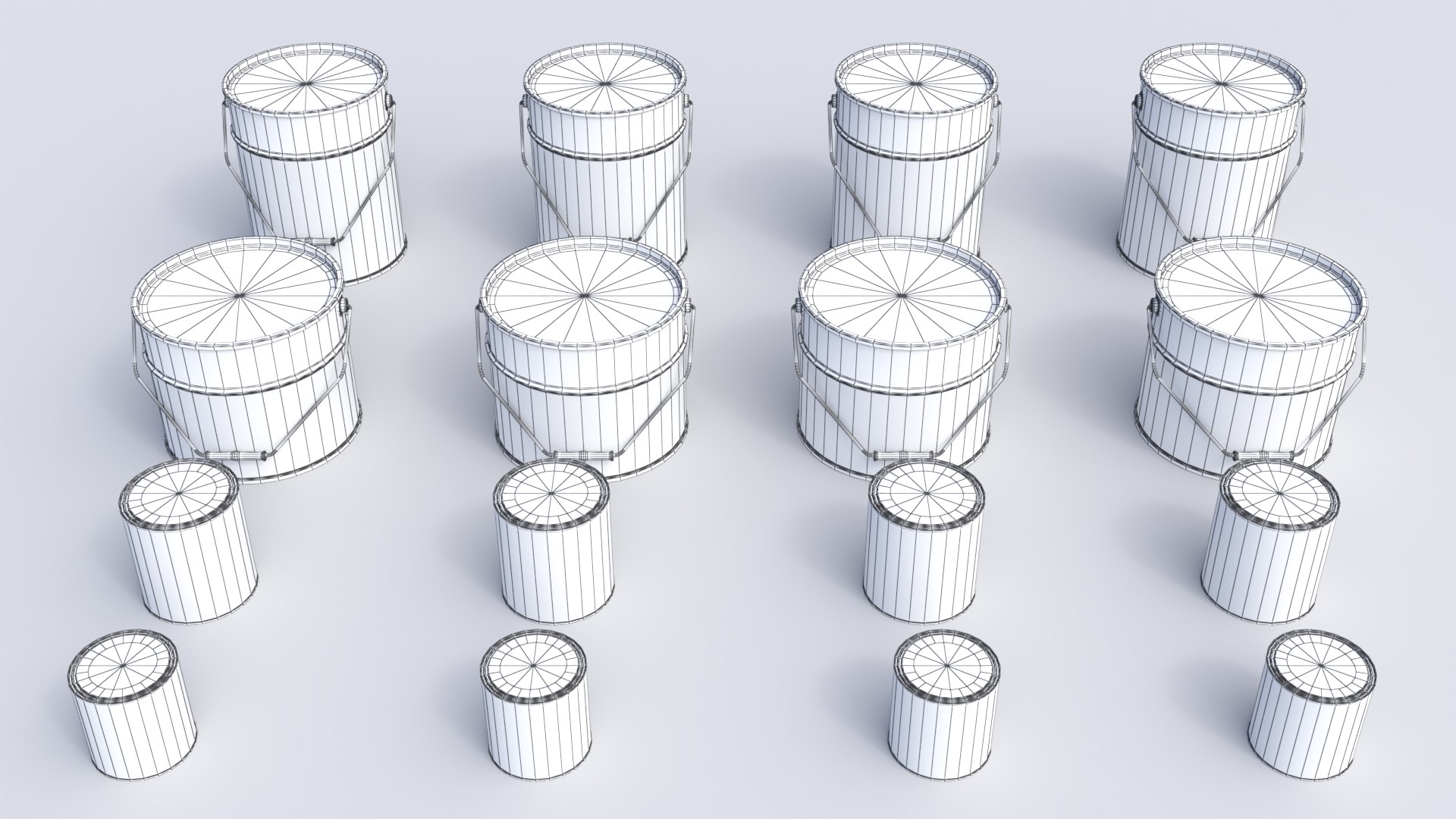 3D Paint Cans Lowpoly Model - TurboSquid 2325617