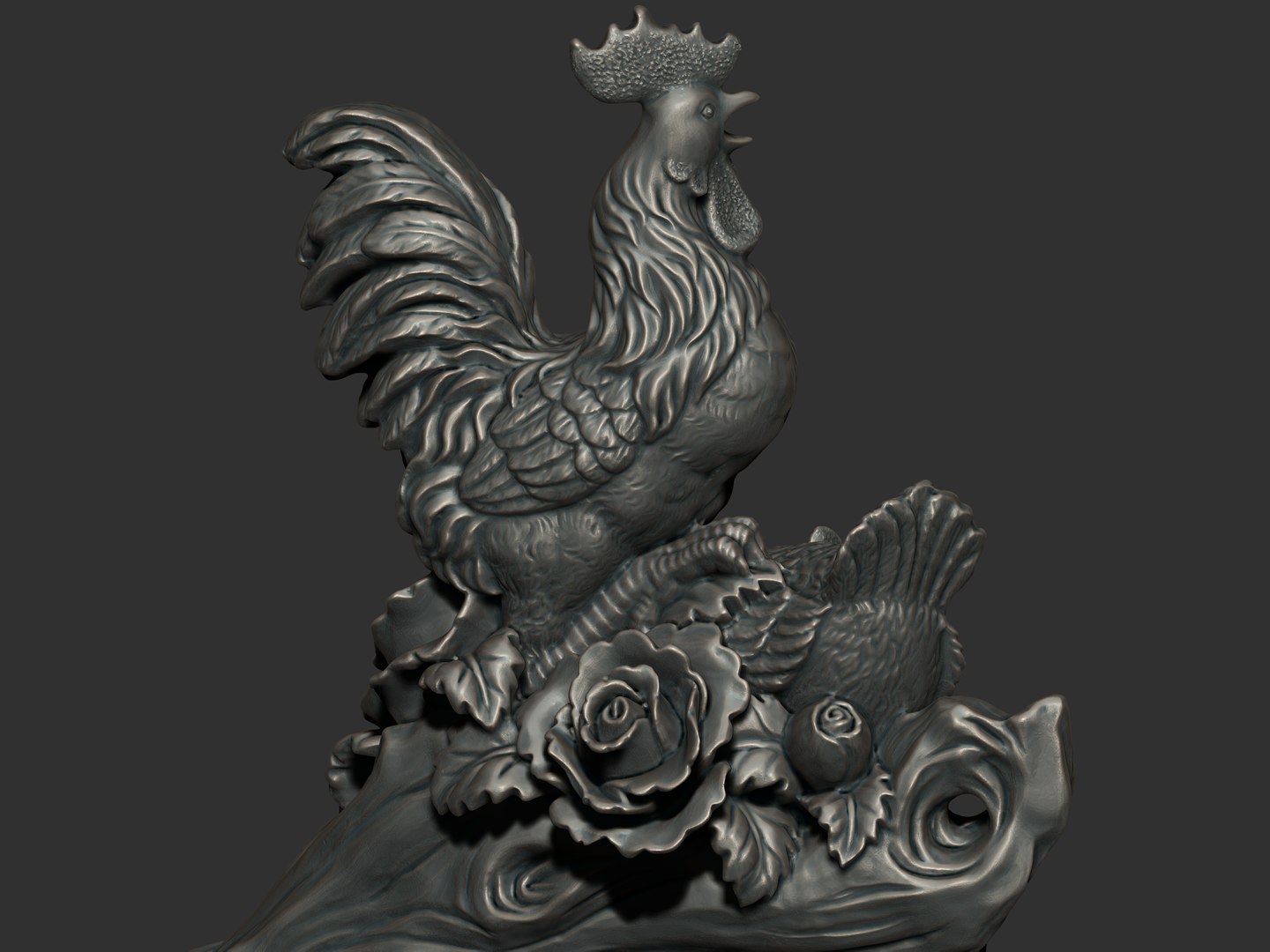 Family Of Chickens 3D Model - TurboSquid 2044263