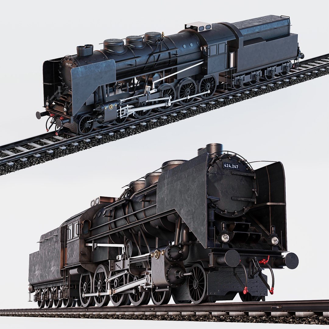 3D Mav Class 424 With Railroad - TurboSquid 1753118