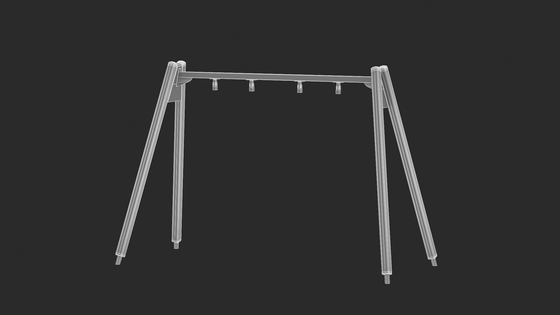 3D Model Lappset Swing Frame Low - TurboSquid 1785749