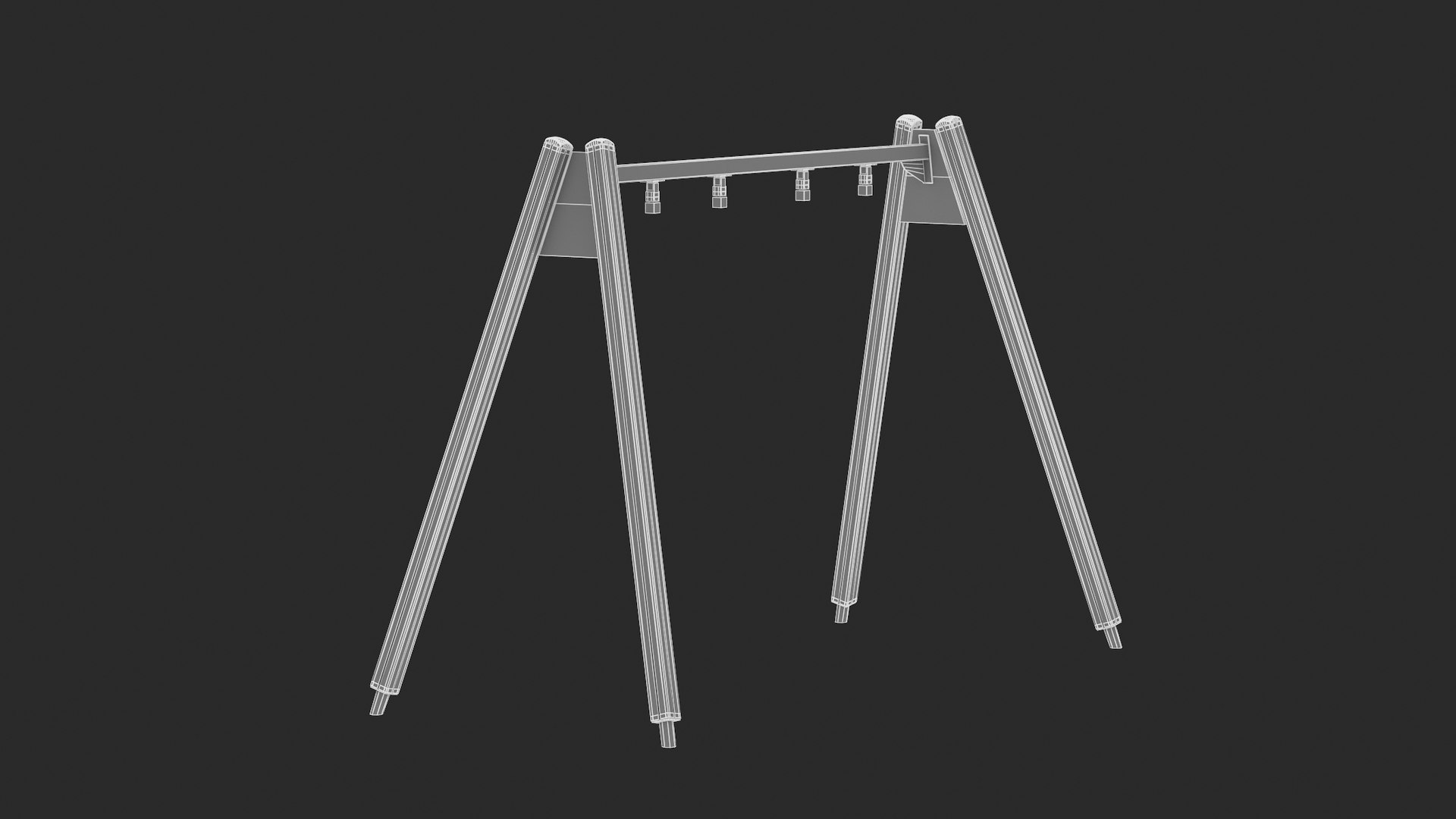 3D Model Lappset Swing Frame Low - TurboSquid 1785749