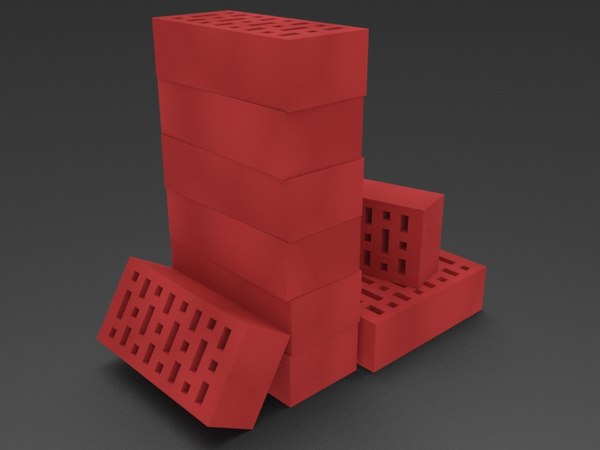 Brick stack 3D model - TurboSquid 1239828