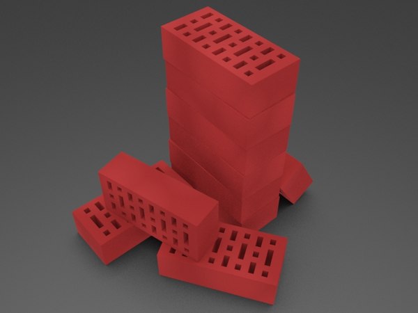 Brick stack 3D model - TurboSquid 1239828