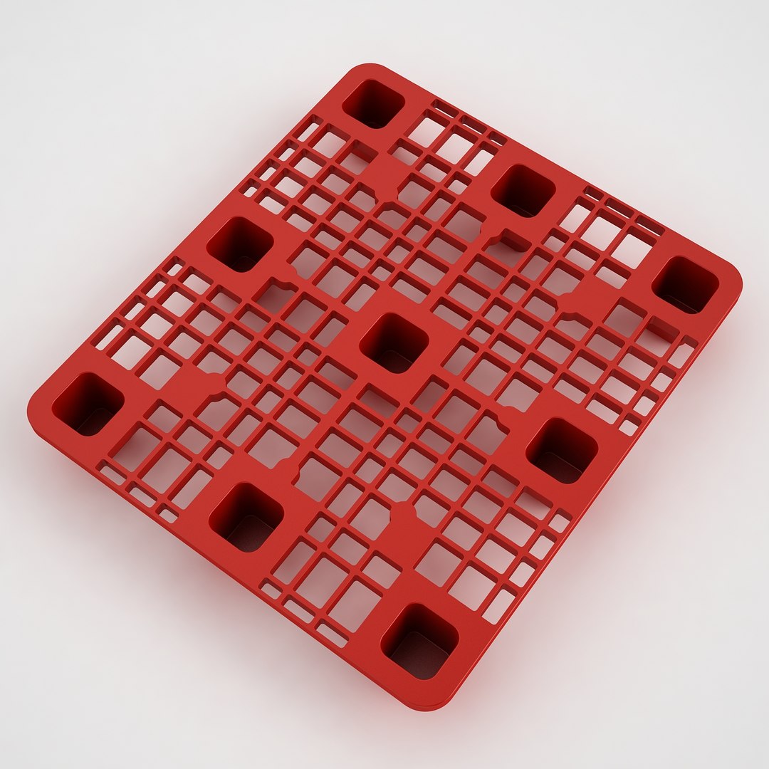 3d Plastic Pallet Model