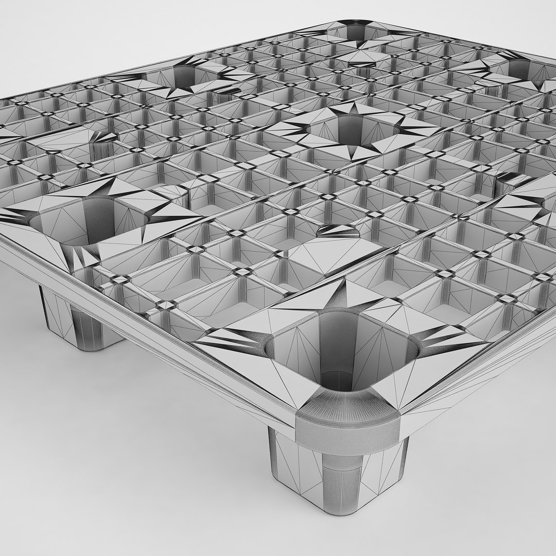 3d Plastic Pallet Model