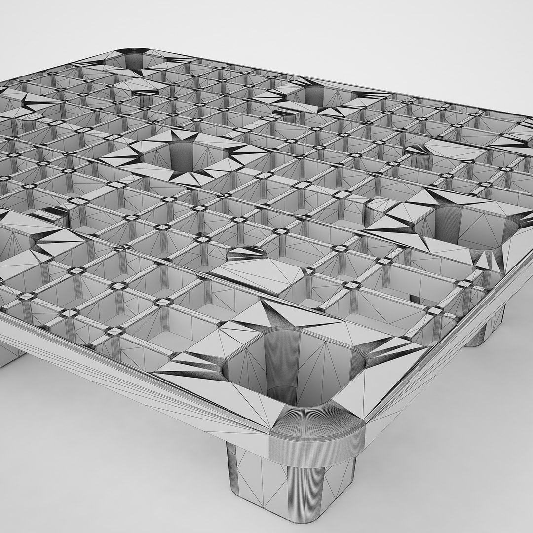 3d Plastic Pallet Model