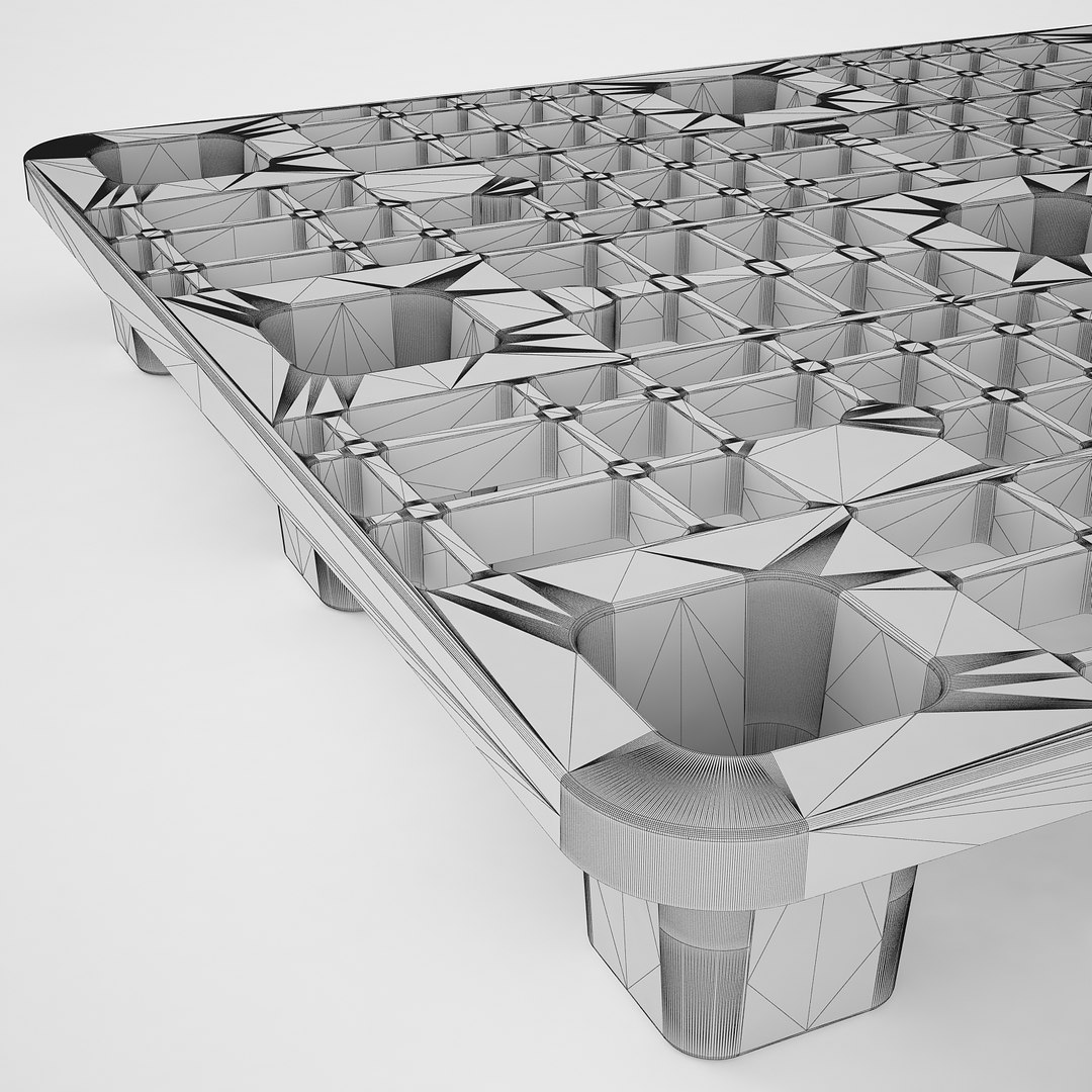 3d Plastic Pallet Model