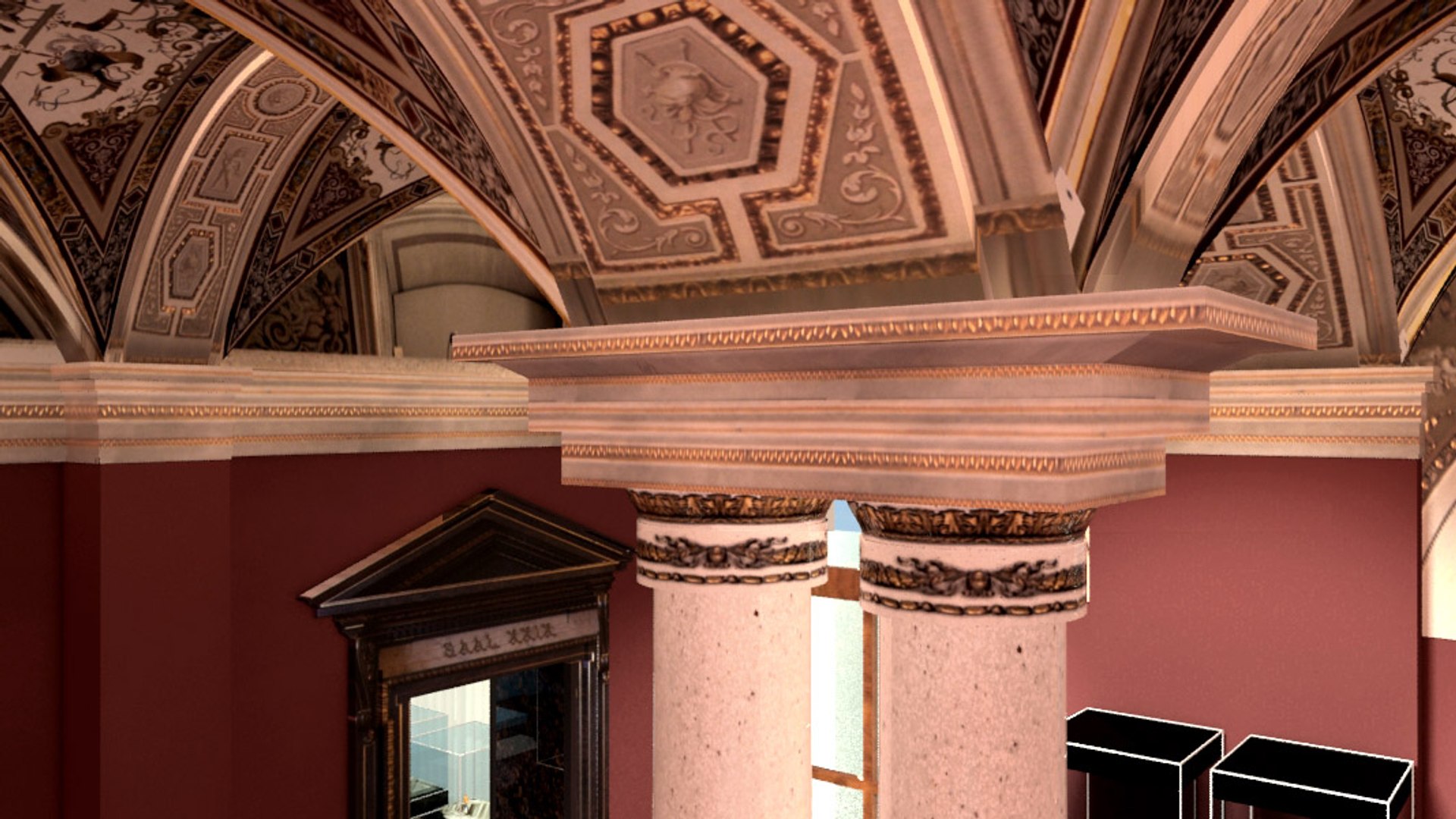 Interior Historical Art Chamber 3d Model
