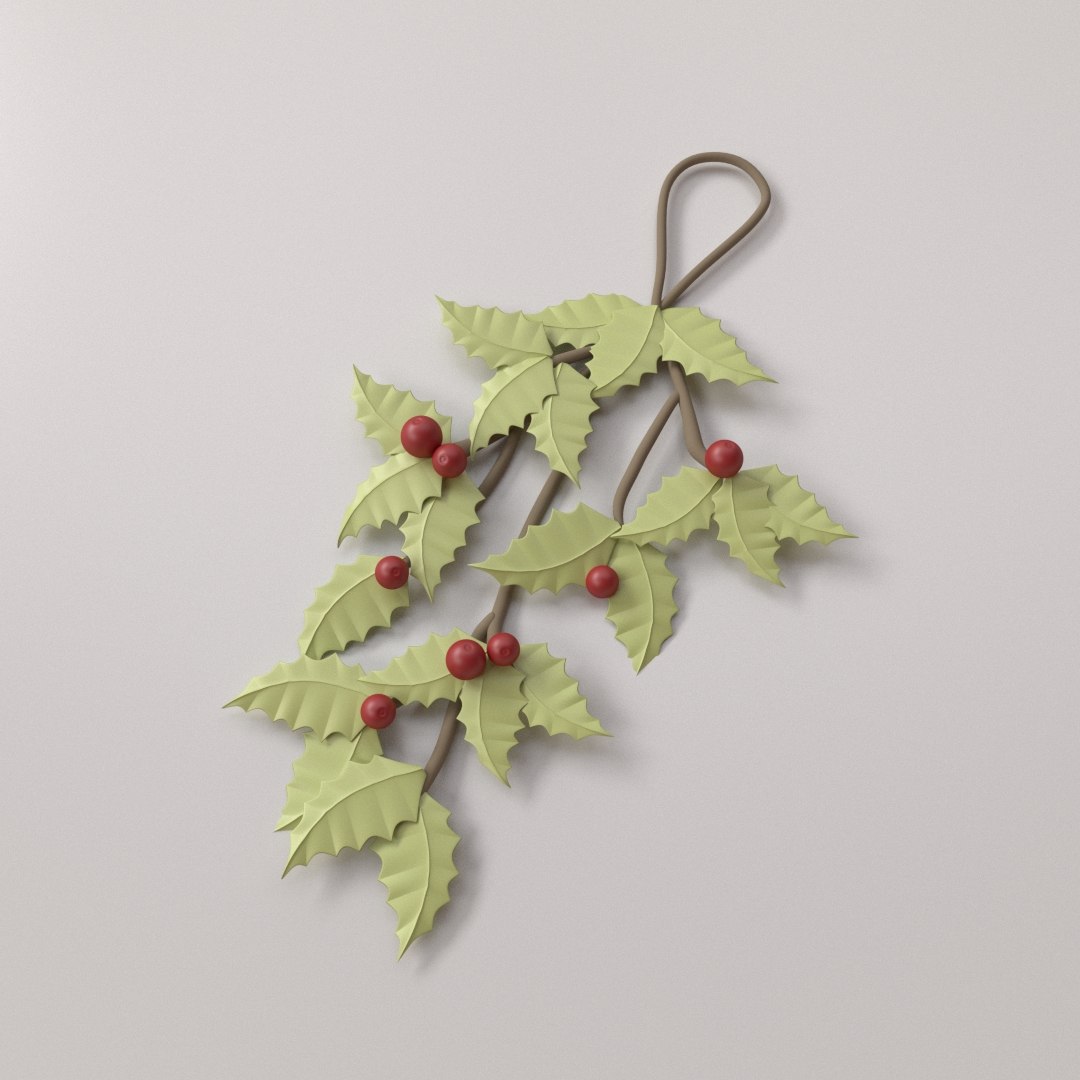 3D Mistletoe V2 - TurboSquid 1358511