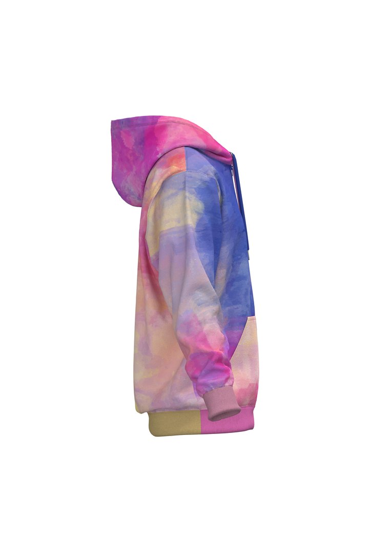 Male zippered hoodie 3D - TurboSquid 2136947