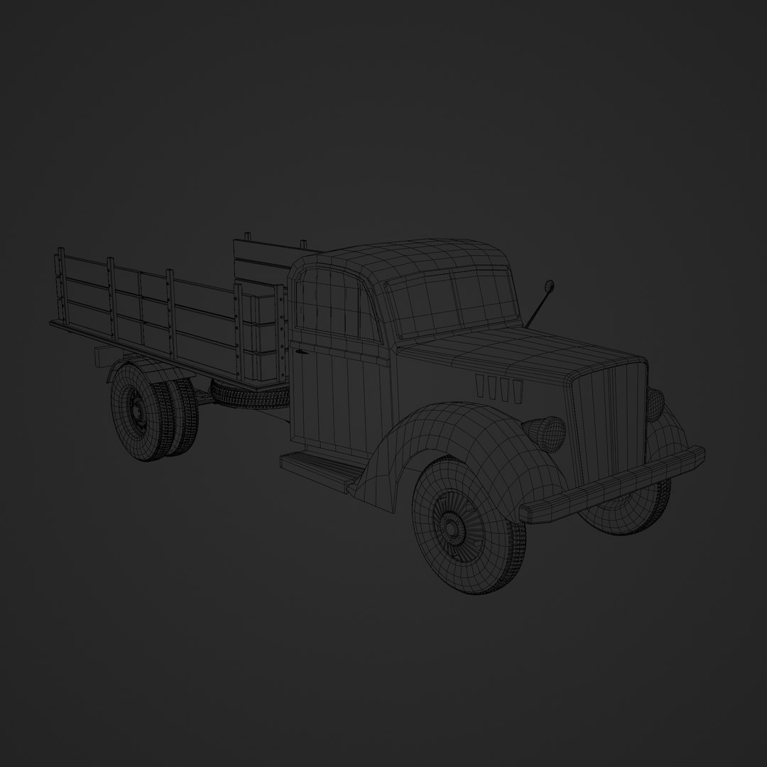 3D Model 30s Truck Model - TurboSquid 1976454