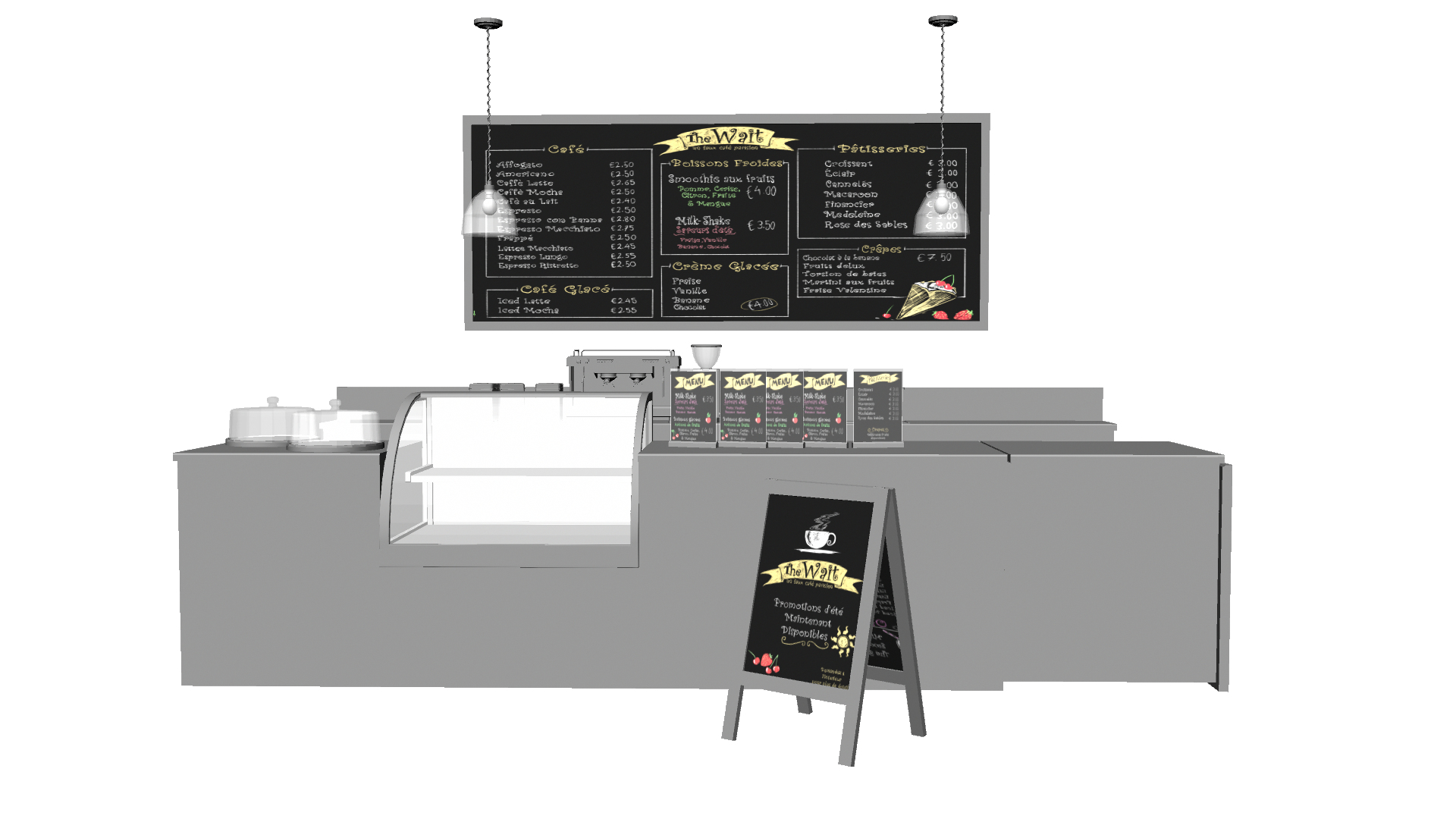 3D Cafe Assets - TurboSquid 1940486