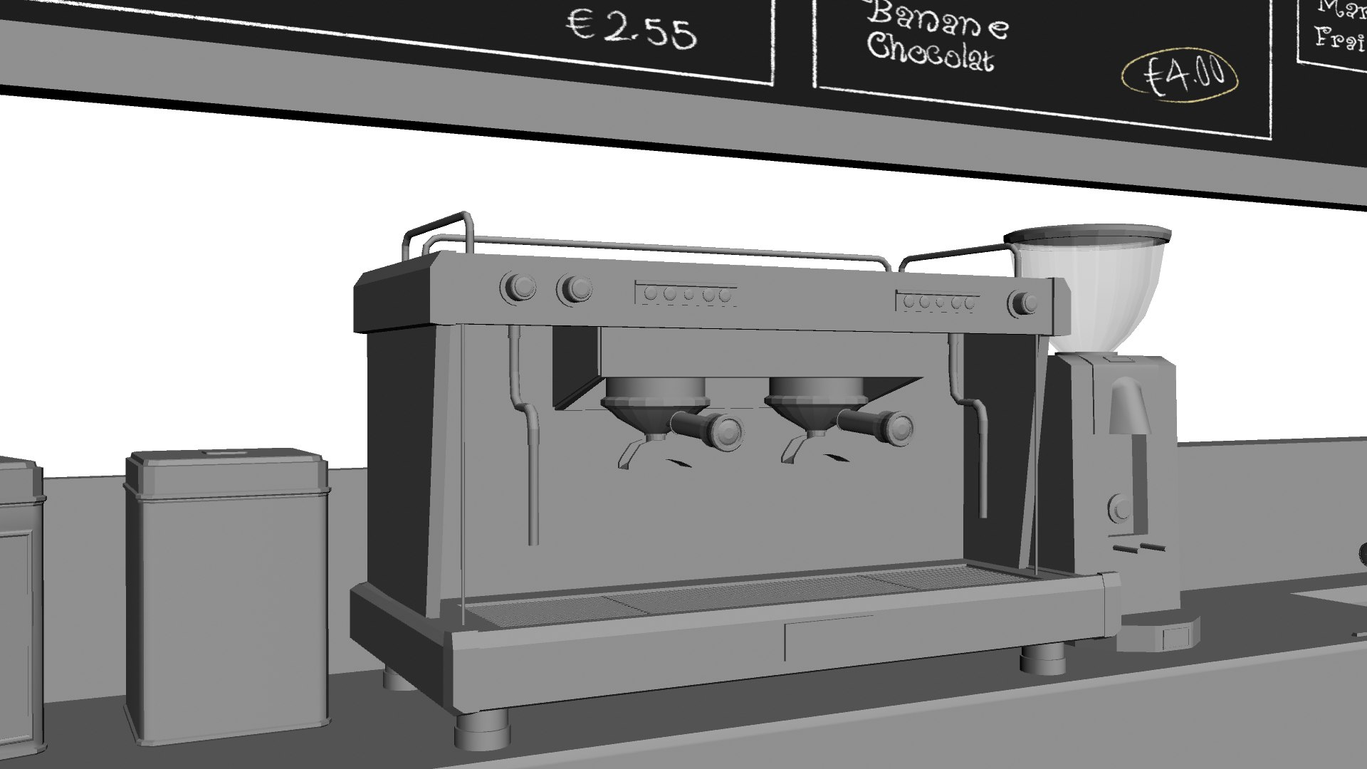 3D Cafe Assets - TurboSquid 1940486