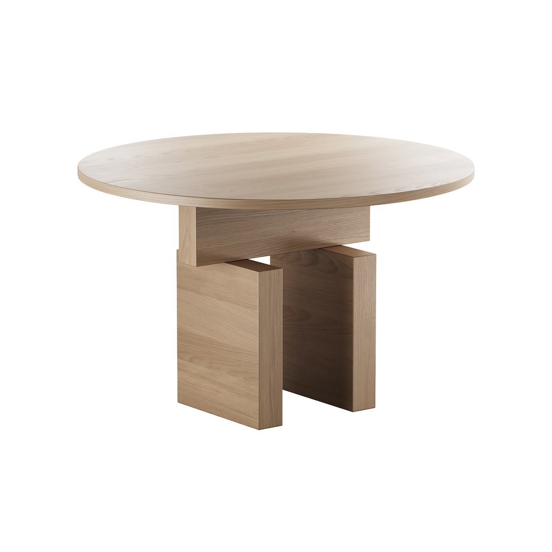 321 Resident Plane Dining Table Round 2 colors 3 size options 3D - TurboSquid 2076418