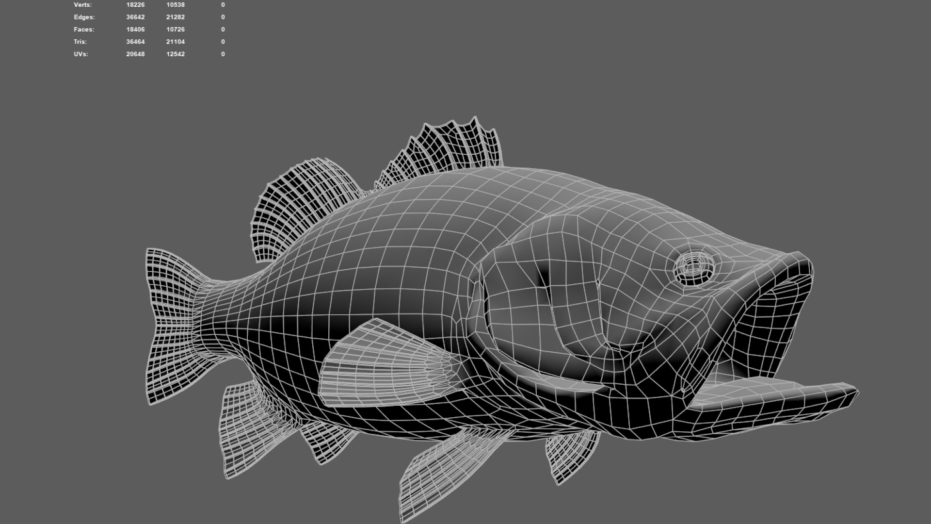 Bass Fish Realistic 3D Model - TurboSquid 2265148