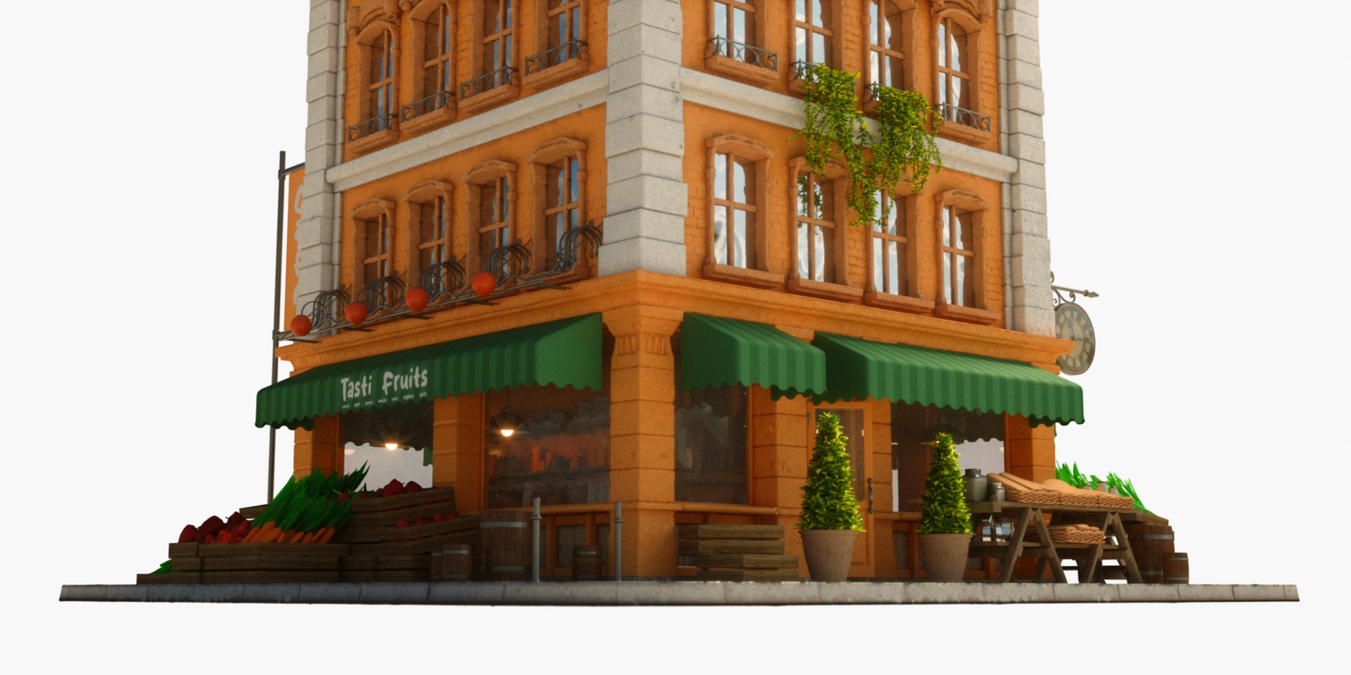 3D Model CARTOON BUILDING - TurboSquid 2111401