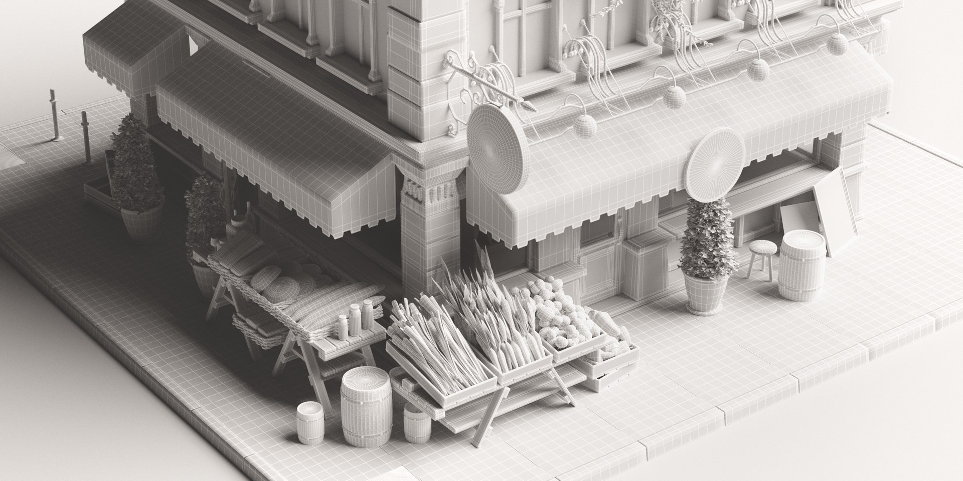 3D Model CARTOON BUILDING - TurboSquid 2111401