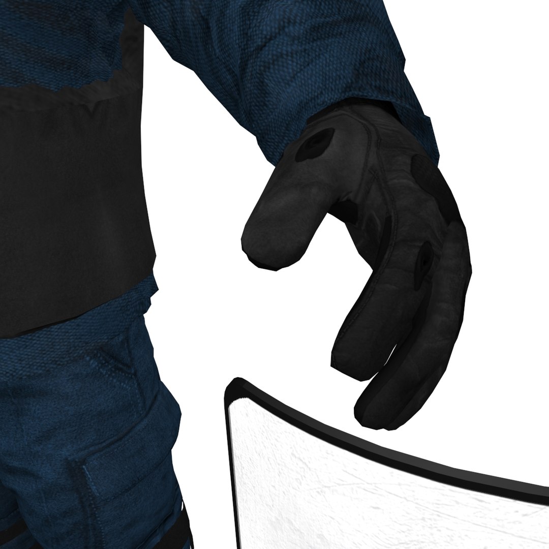 3d Riot Police Officer S Model