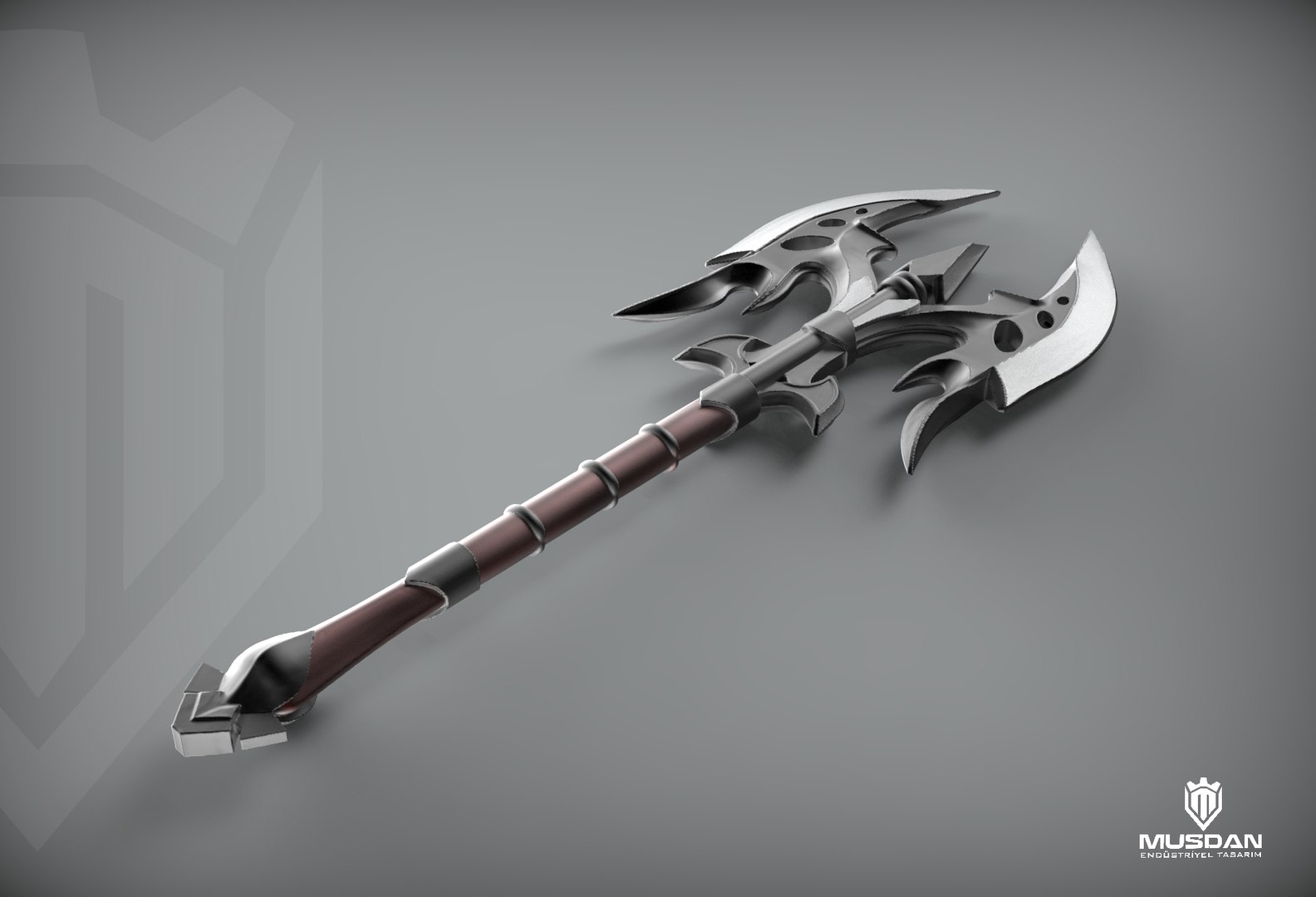 Hellforged Twin Blade Axe Fantasy 3D Printable Weapon 3D Model - TurboSquid 2423772