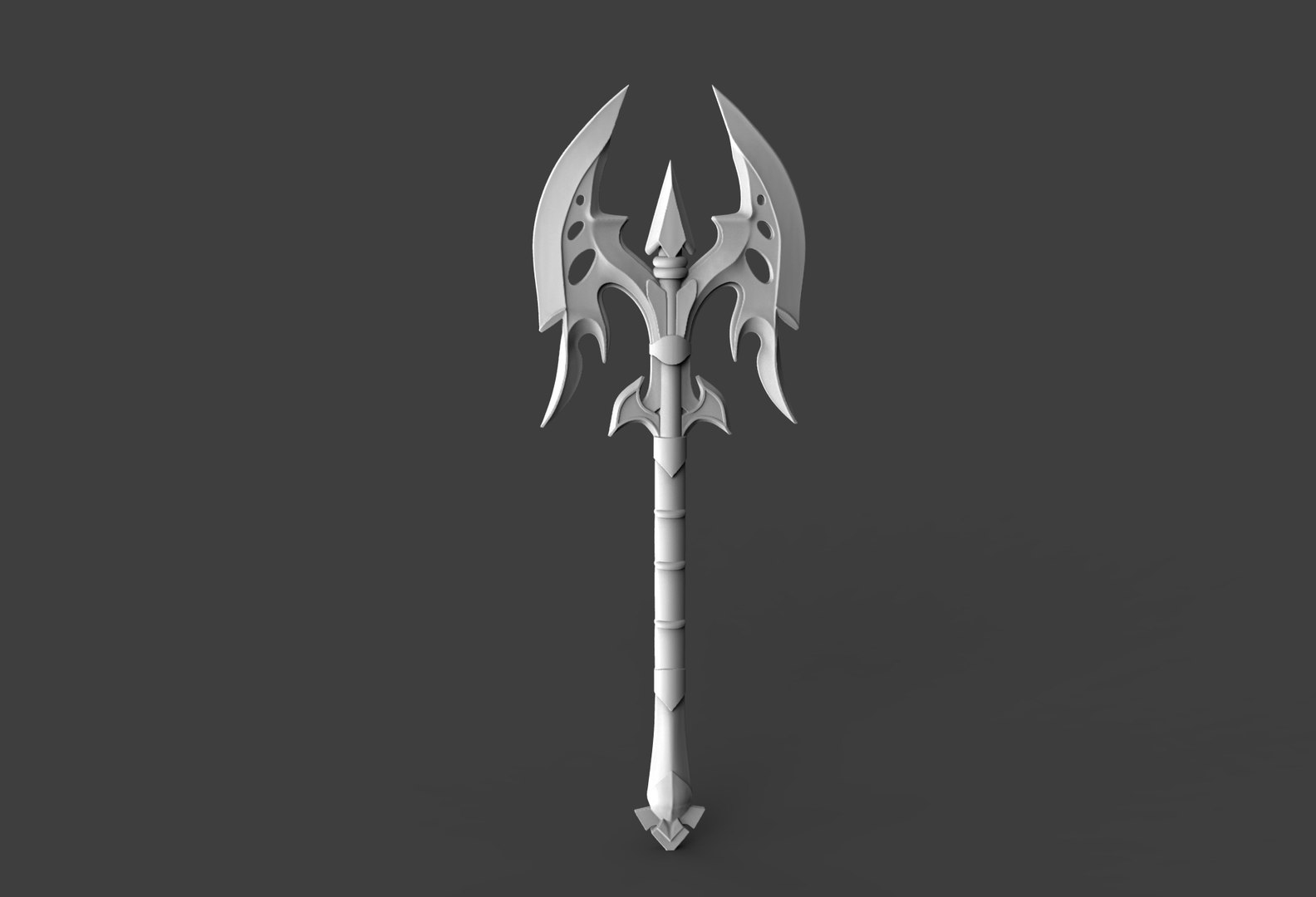 Hellforged Twin Blade Axe Fantasy 3D Printable Weapon 3D Model ...