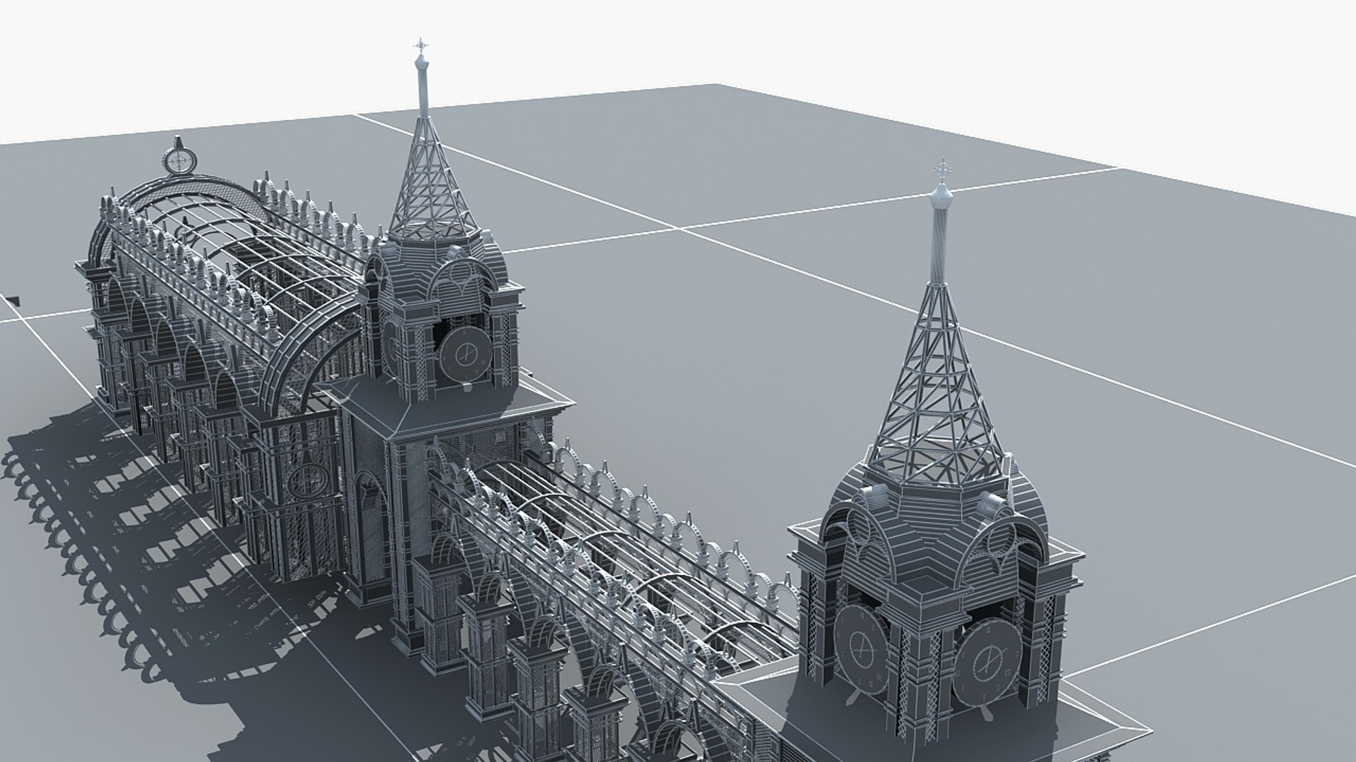 Old Style Corridor Model - TurboSquid 2085169