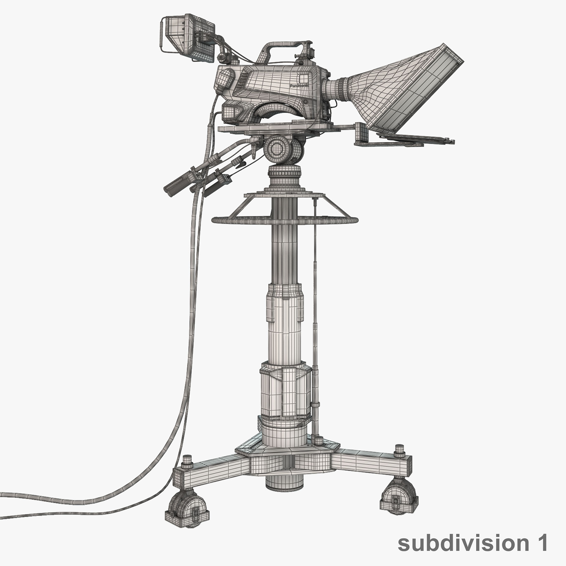 Scene tv studio news set 3D model - TurboSquid 1287944