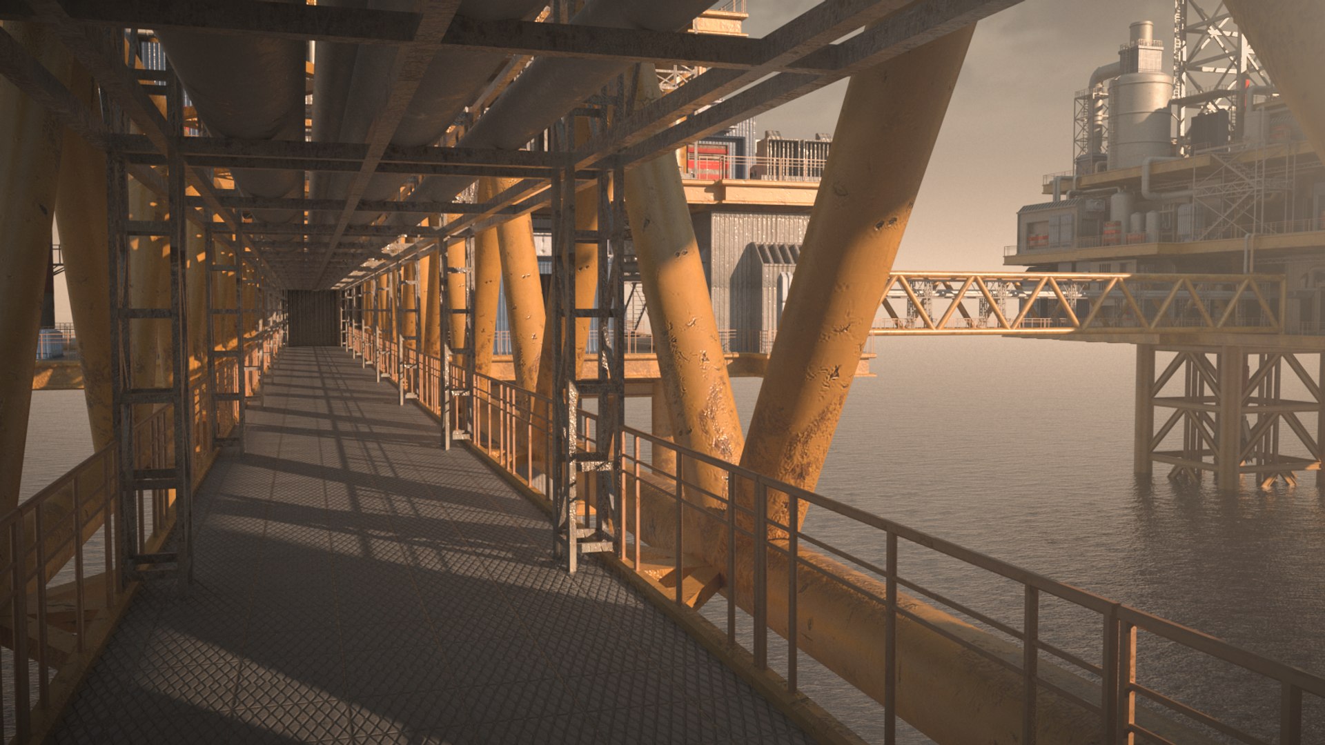 3D Oil Rig Model - TurboSquid 2185847