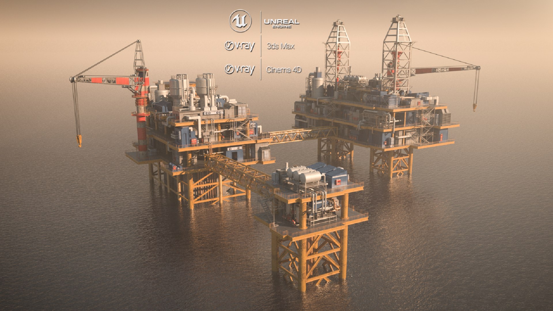 3D Oil Rig Model - TurboSquid 2185847