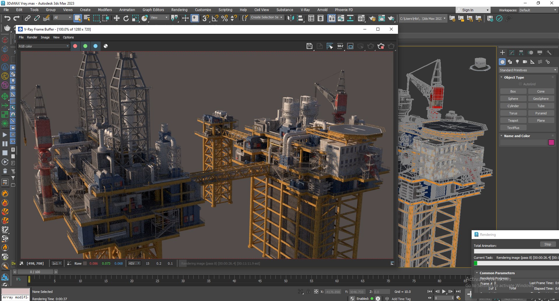 3D Oil Rig Model - TurboSquid 2185847