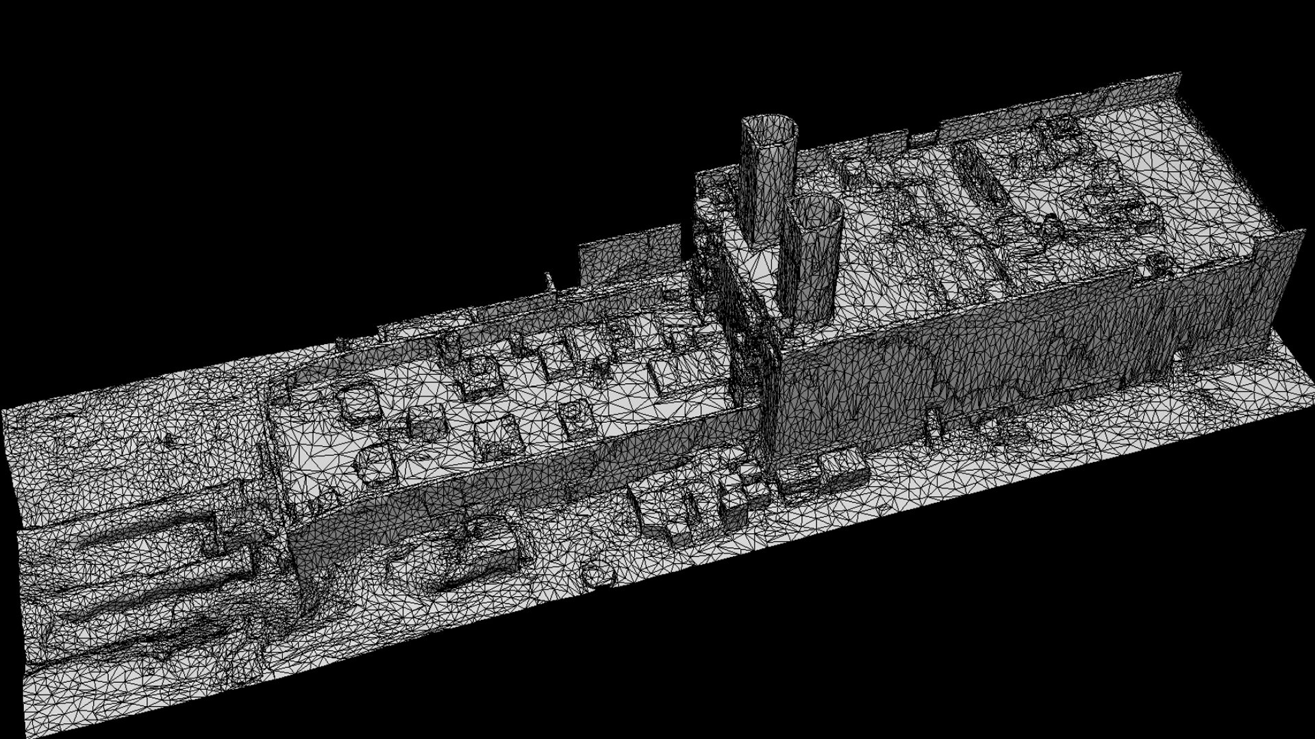 3D Building Tech Facility Terrain Drone Photogrammetry Model ...