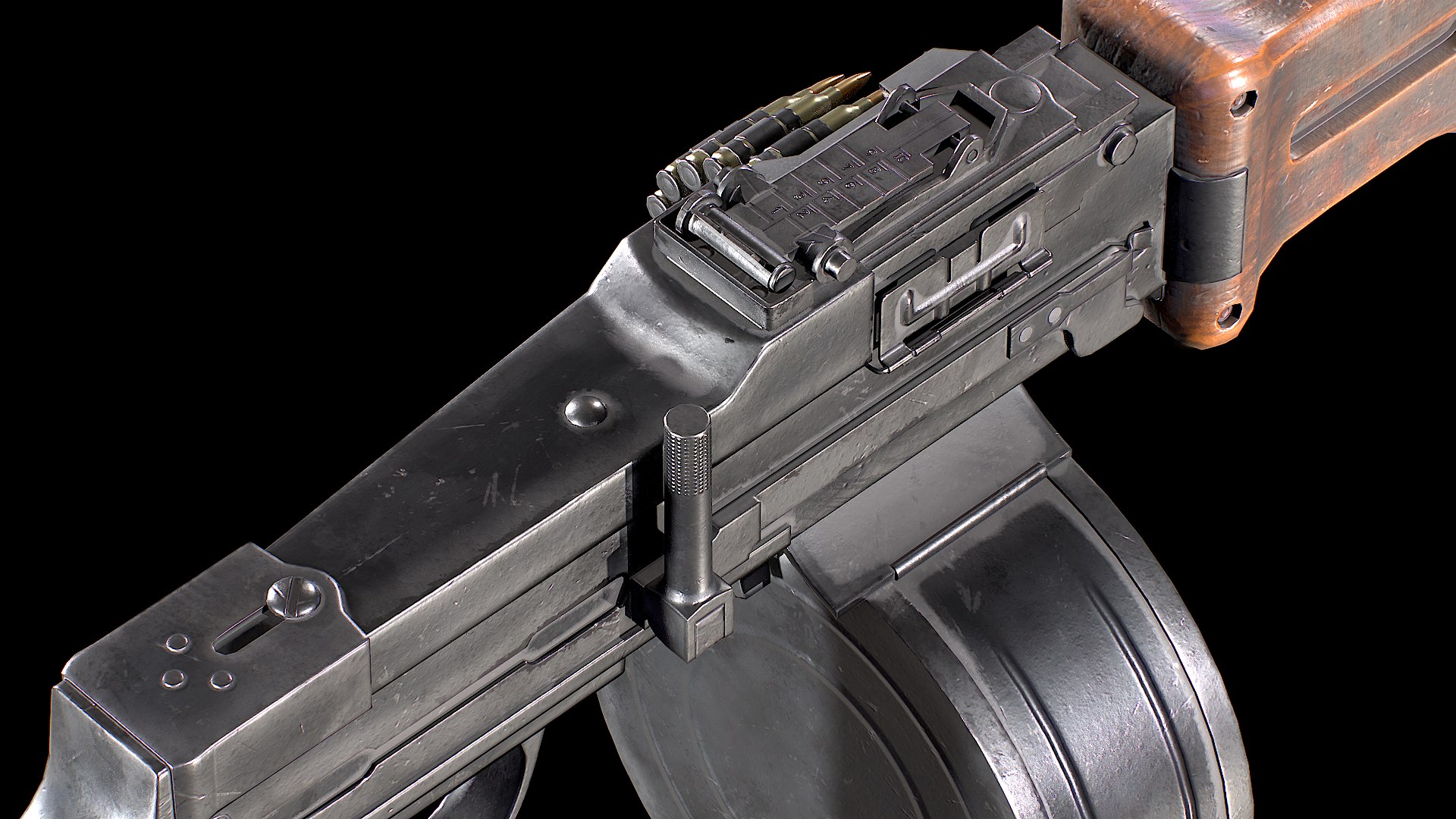 3D Model RPD Light Machine Gun PBR - TurboSquid 1811053