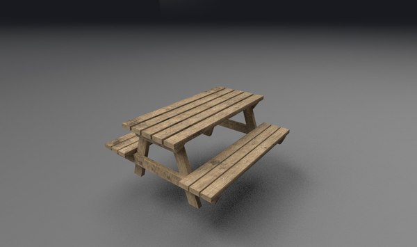 Free Picnic Table 3D Models for Download | TurboSquid