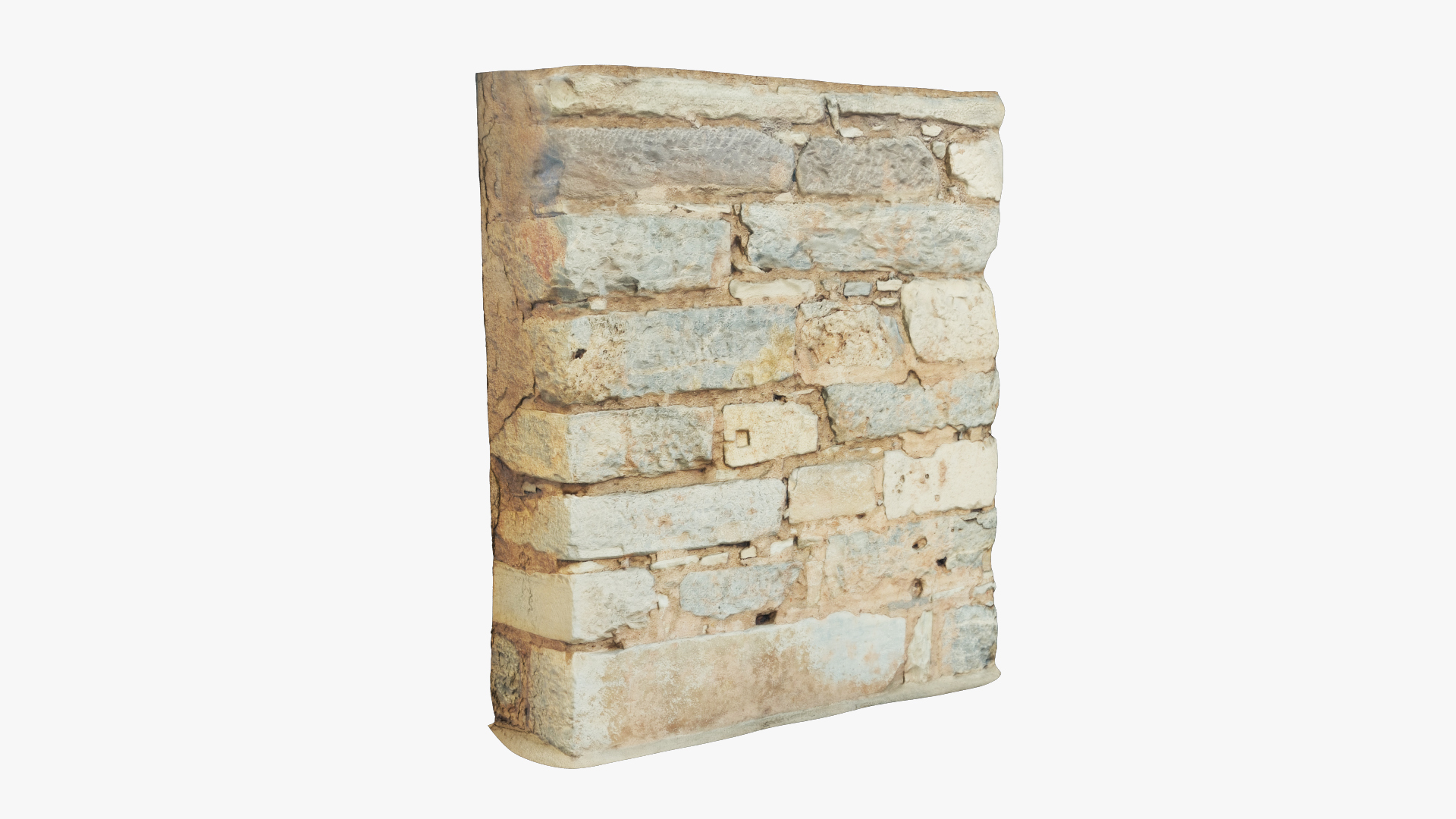 3D Model Ancient Wall Column Corner V2 - TurboSquid 2291058