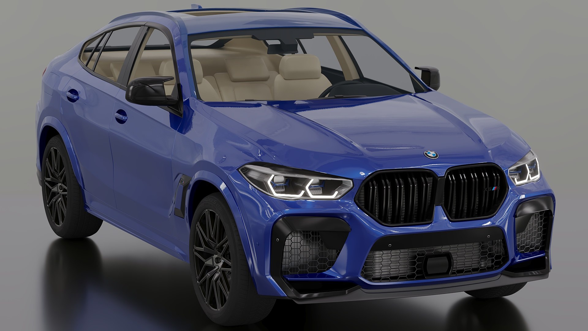 3D Model BMW X6M F96 Competition - TurboSquid 2341279