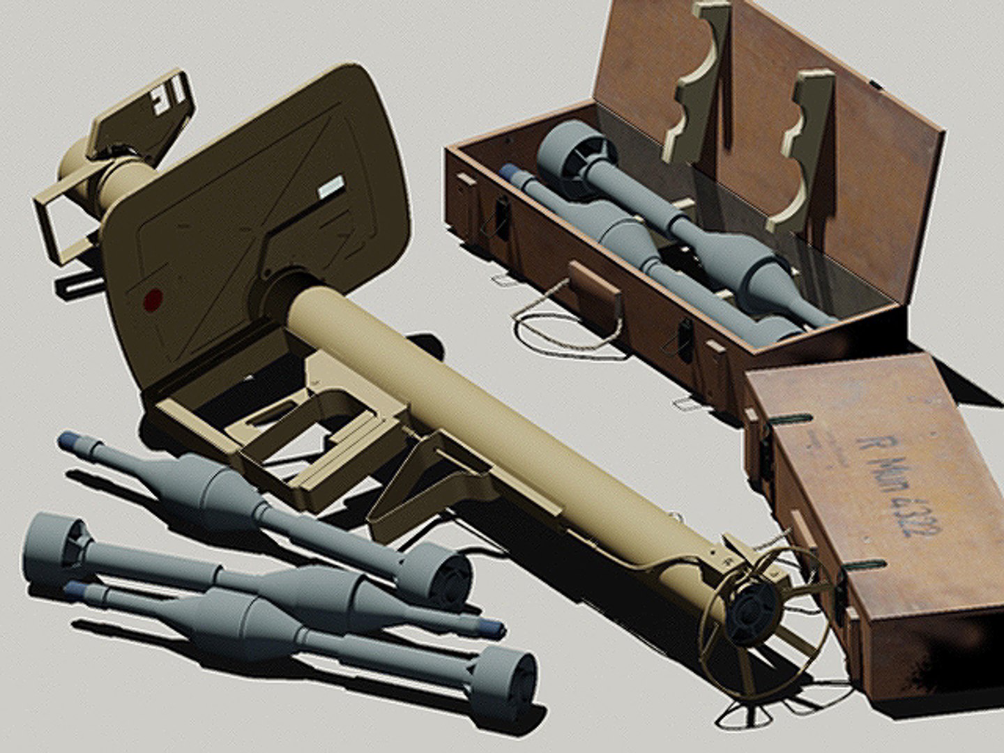 Max Wwii German Anti-tank Rocket Launcher