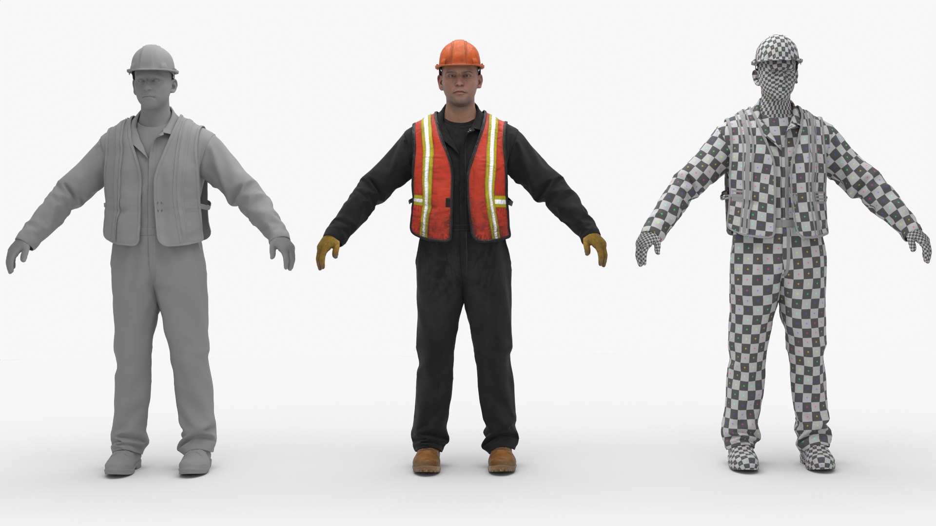 3D Model Construction Worker - TurboSquid 2379838