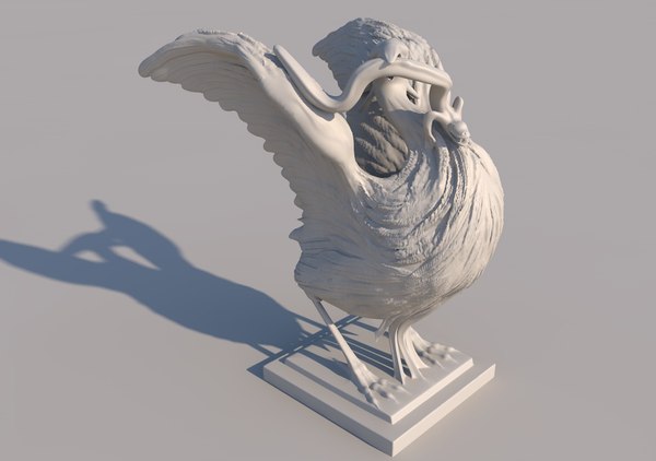 3d model sculpture ibis